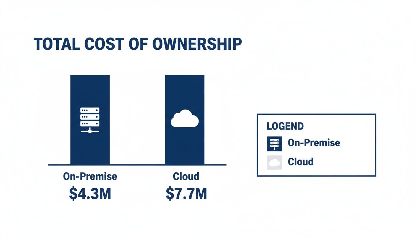 Cloud vs on premise costs: A Complete TCO Breakdown - Cloudvara