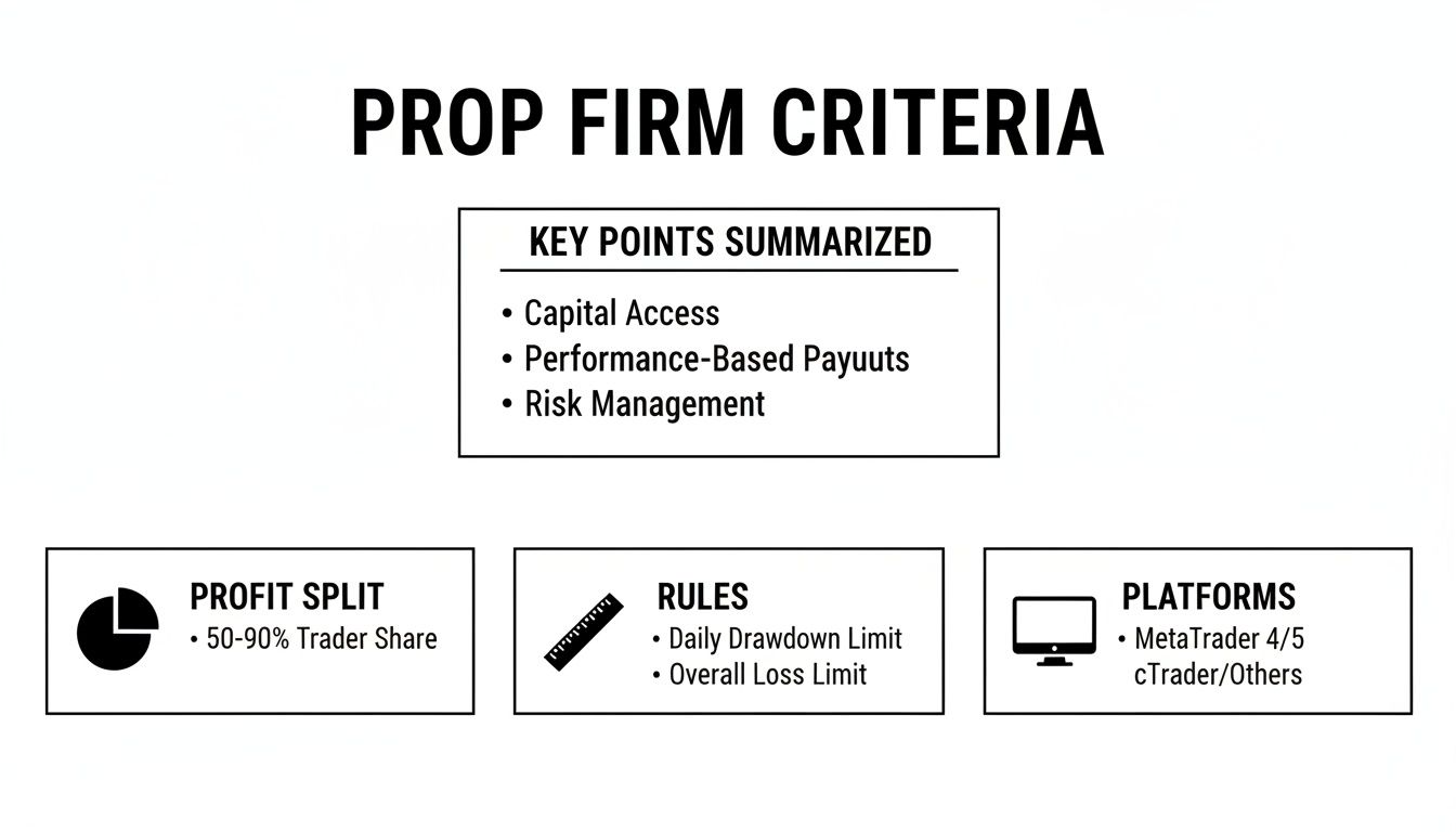 A Trader's Practical Guide to Choosing Forex Prop Firms
