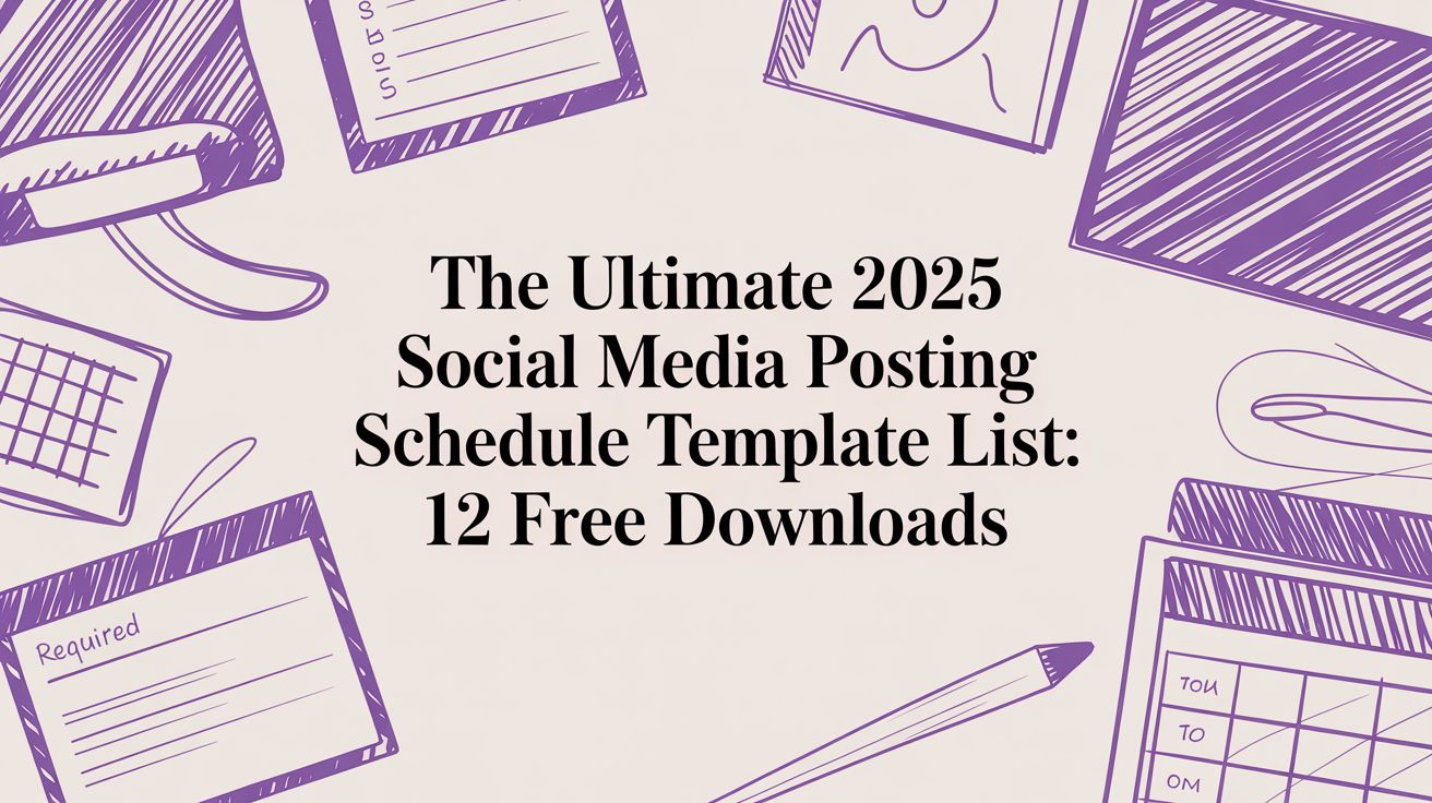 The Ultimate 2025 Social Media Posting Schedule Template List: 12 Free ...