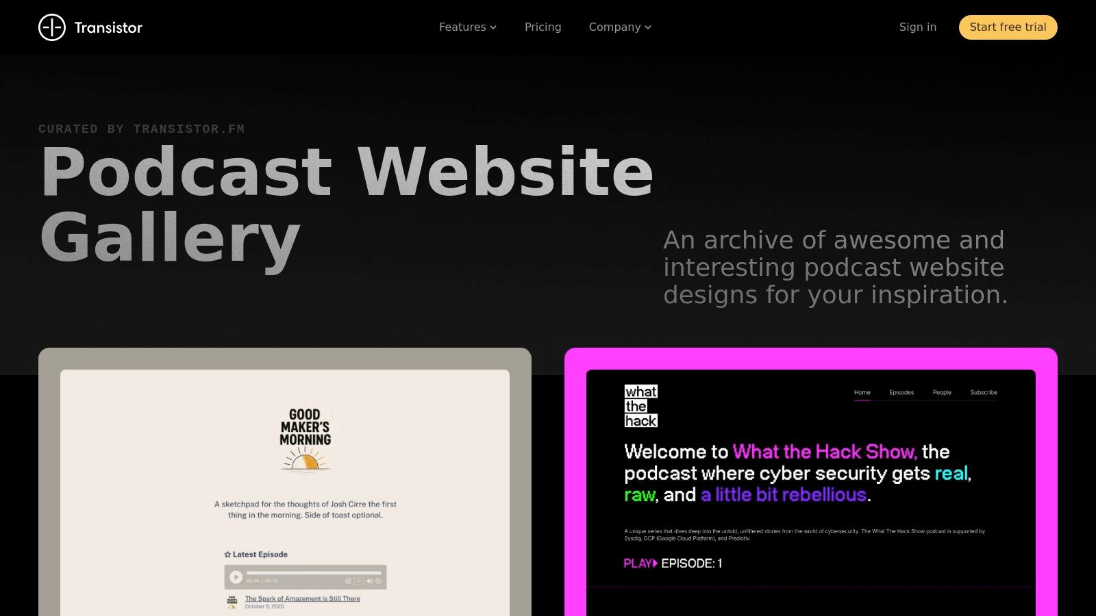 7 Incredible Podcast Landing Page Examples That Convert in 2026 - Blog ...