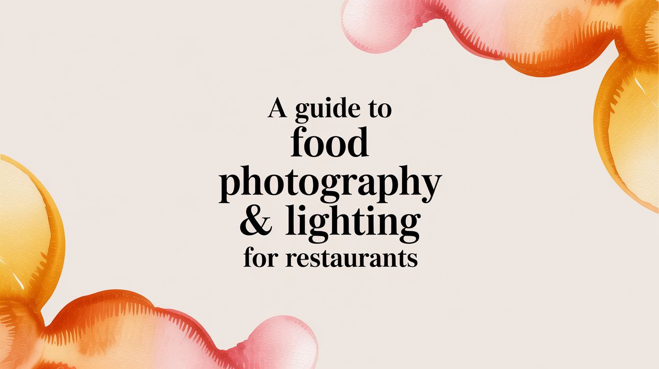 A Guide to Food Photography & Lighting for Restaurants | MenuCapture