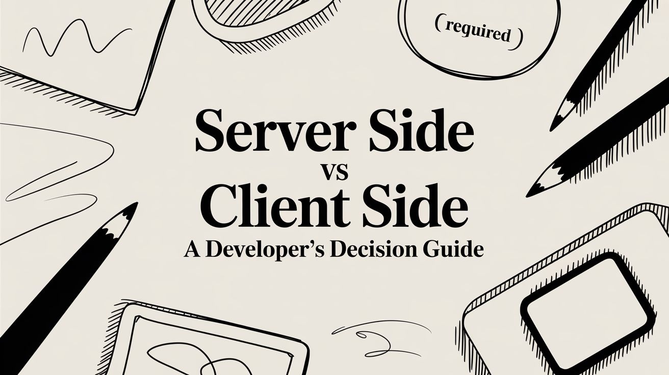 Server Side vs Client Side A Developer's Decision Guide - JekyllPad Blog