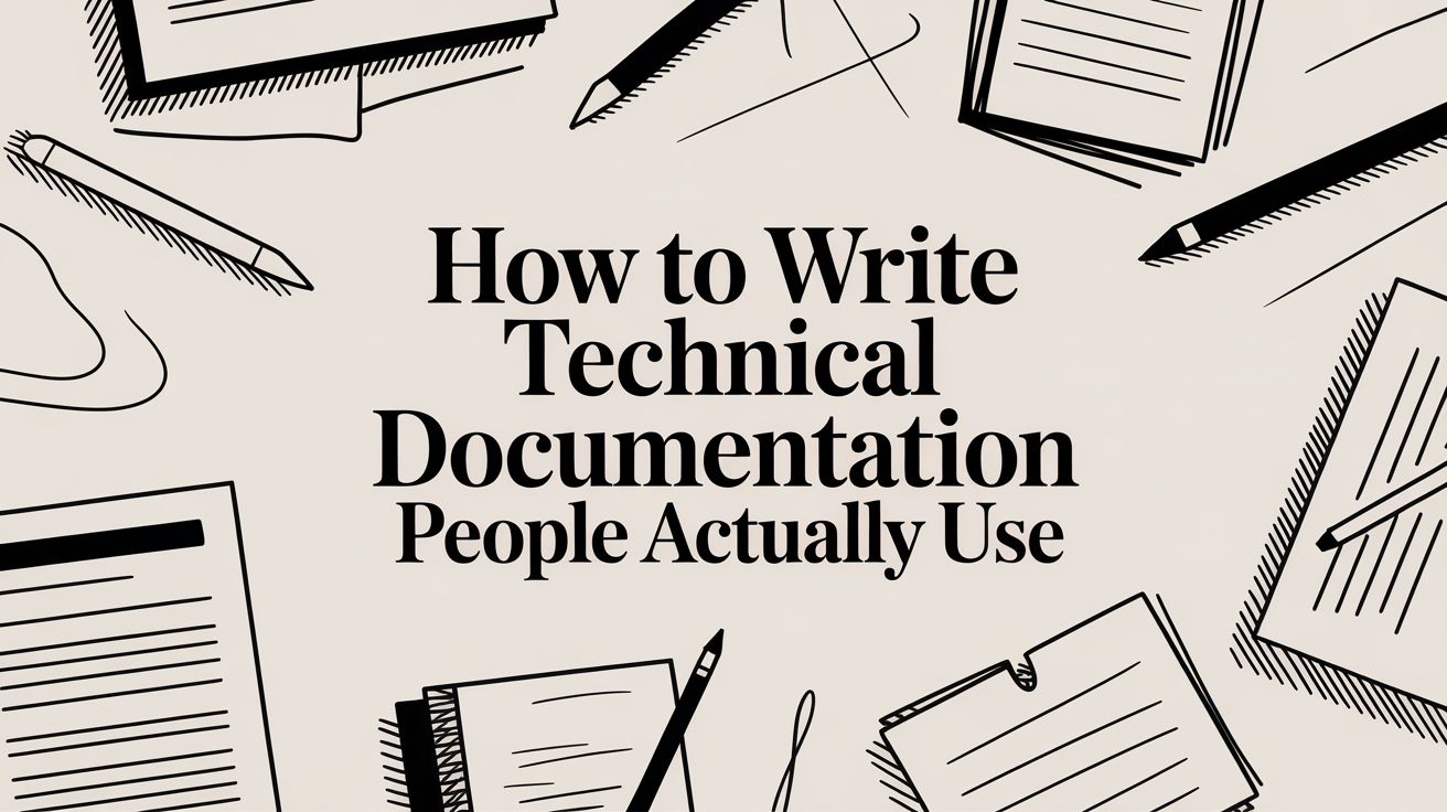 How to Write Technical Documentation People Actually Use - JekyllPad Blog