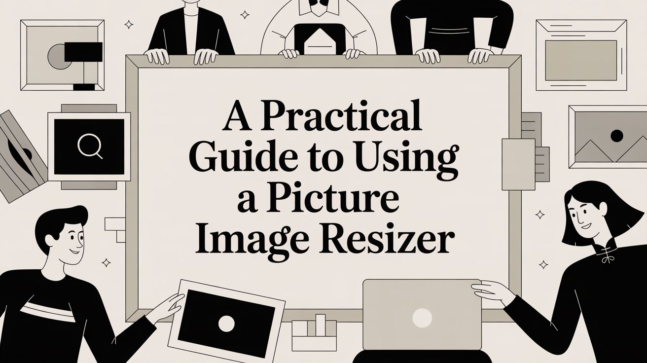 A Practical Guide to Using a Picture Image Resizer - Digital ToolPad Blog