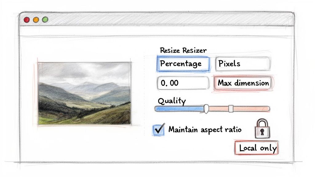 A Practical Guide to Using a Picture Image Resizer - Digital ToolPad Blog