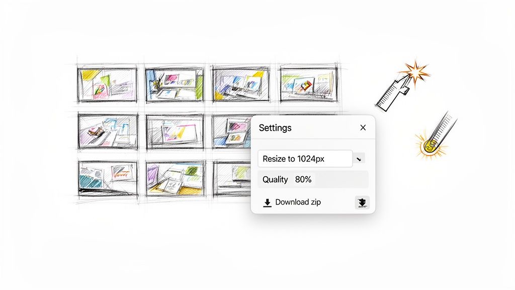A Practical Guide to Using a Picture Image Resizer - Digital ToolPad Blog
