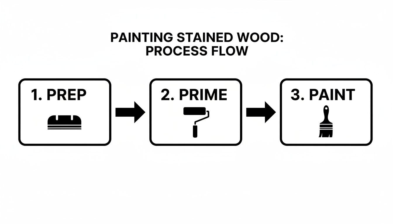 A Guide to Paint Over Stained Wood for a Flawless Finish