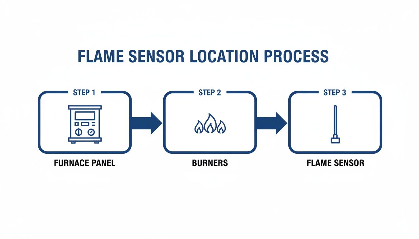 Where is the flame sensor on a furnace? Quick guide and safety tips