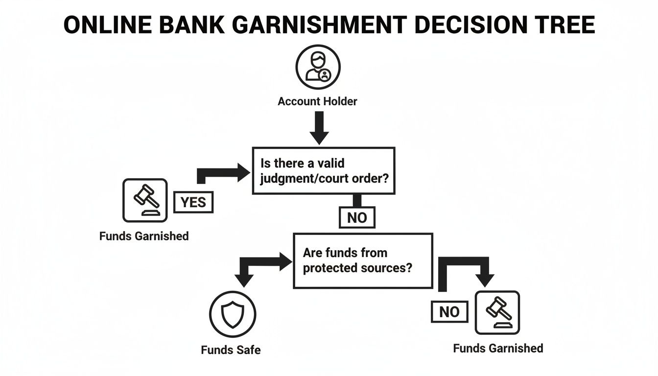 Can An Online Bank Account Be Garnished?
