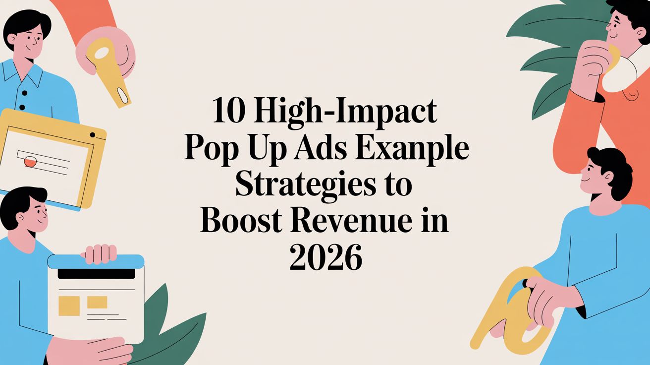 10 High-Impact Pop Up Ads Example Strategies to Boost Revenue in 2026
