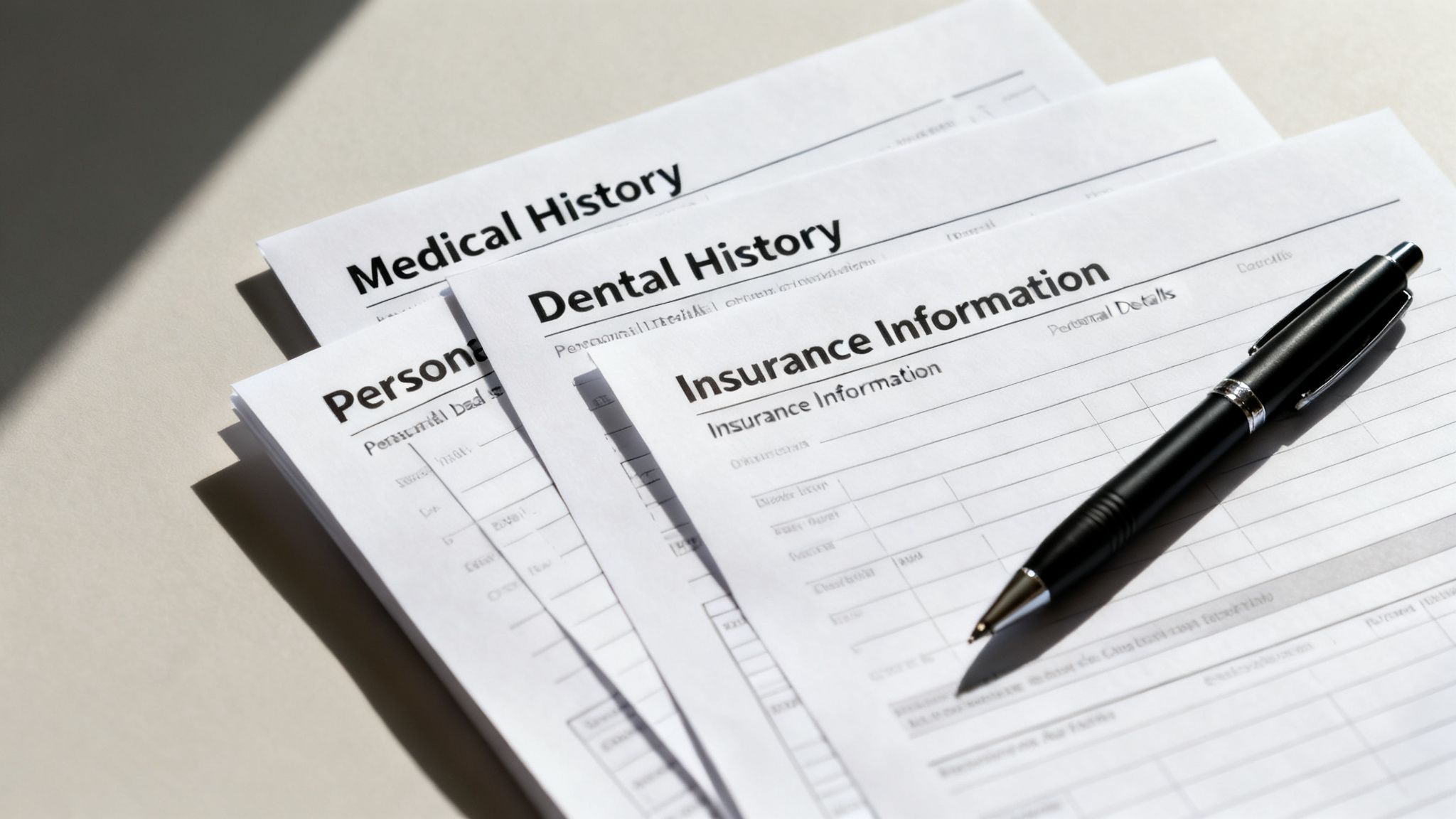 New Patient Dental Form at Cedar Dental Group