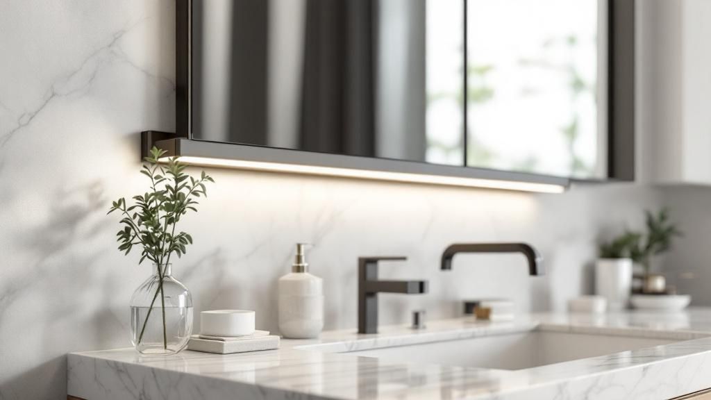 Mastering Bathroom Vanity Lighting Height - The Home Lighter Inc.