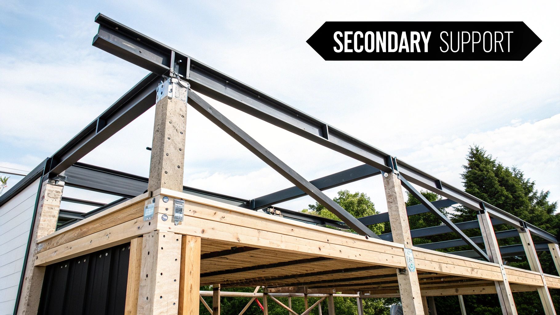 Your Guide to Essential Steel Building Parts | Harris Constructors Inc.