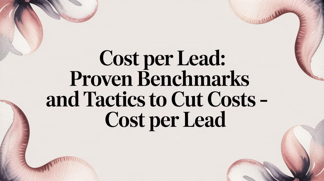 Cost per Lead: Proven Benchmarks and Tactics to Cut Costs - cost per ...