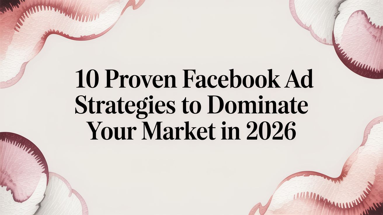 10 Proven Facebook Ad Strategies to Dominate Your Market in 2026 ...