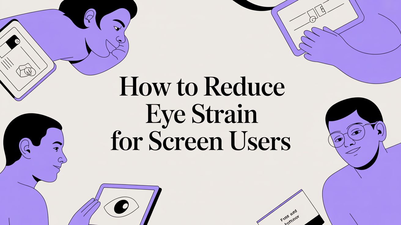 How to Reduce Eye Strain for Screen Users