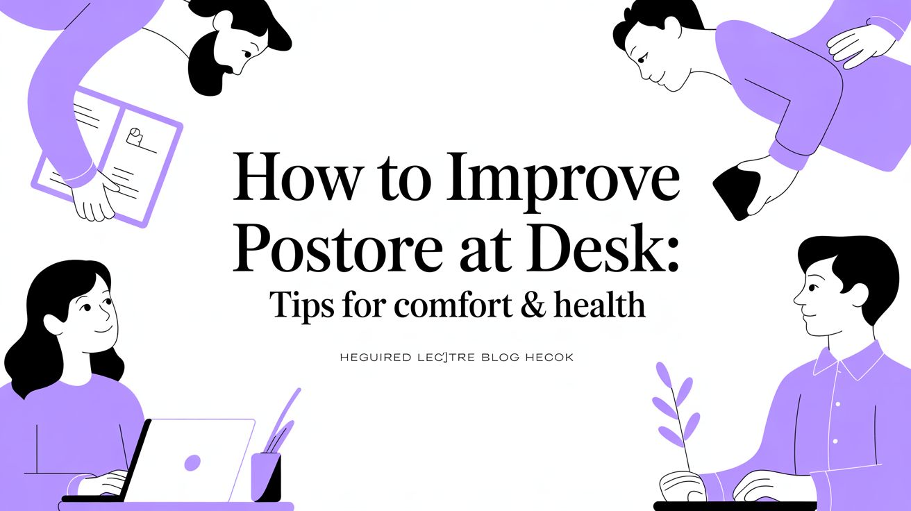 How to Improve Posture at Desk: Tips for Comfort & Health