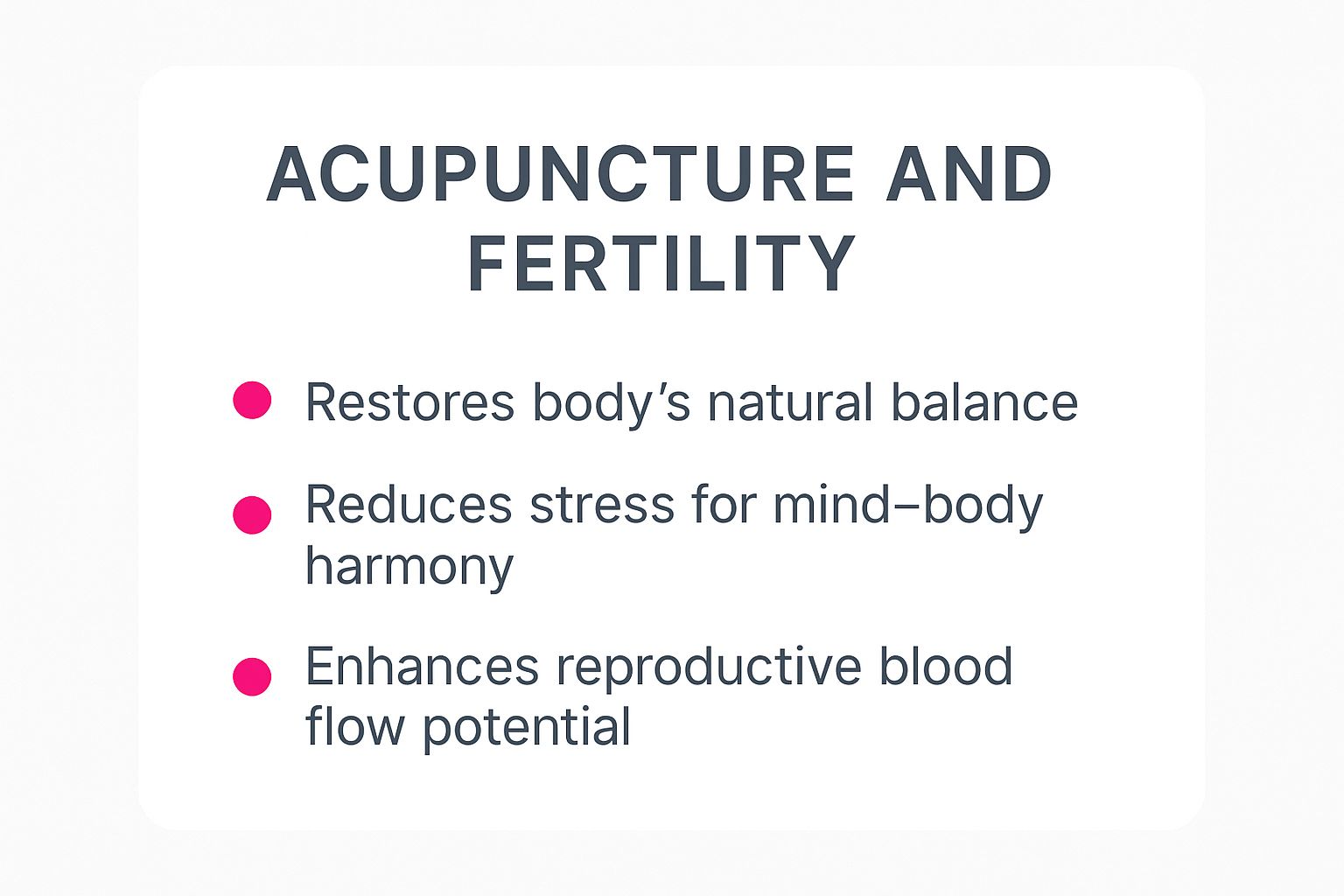 Acupuncture for Fertility: A Gentle Path to Conception