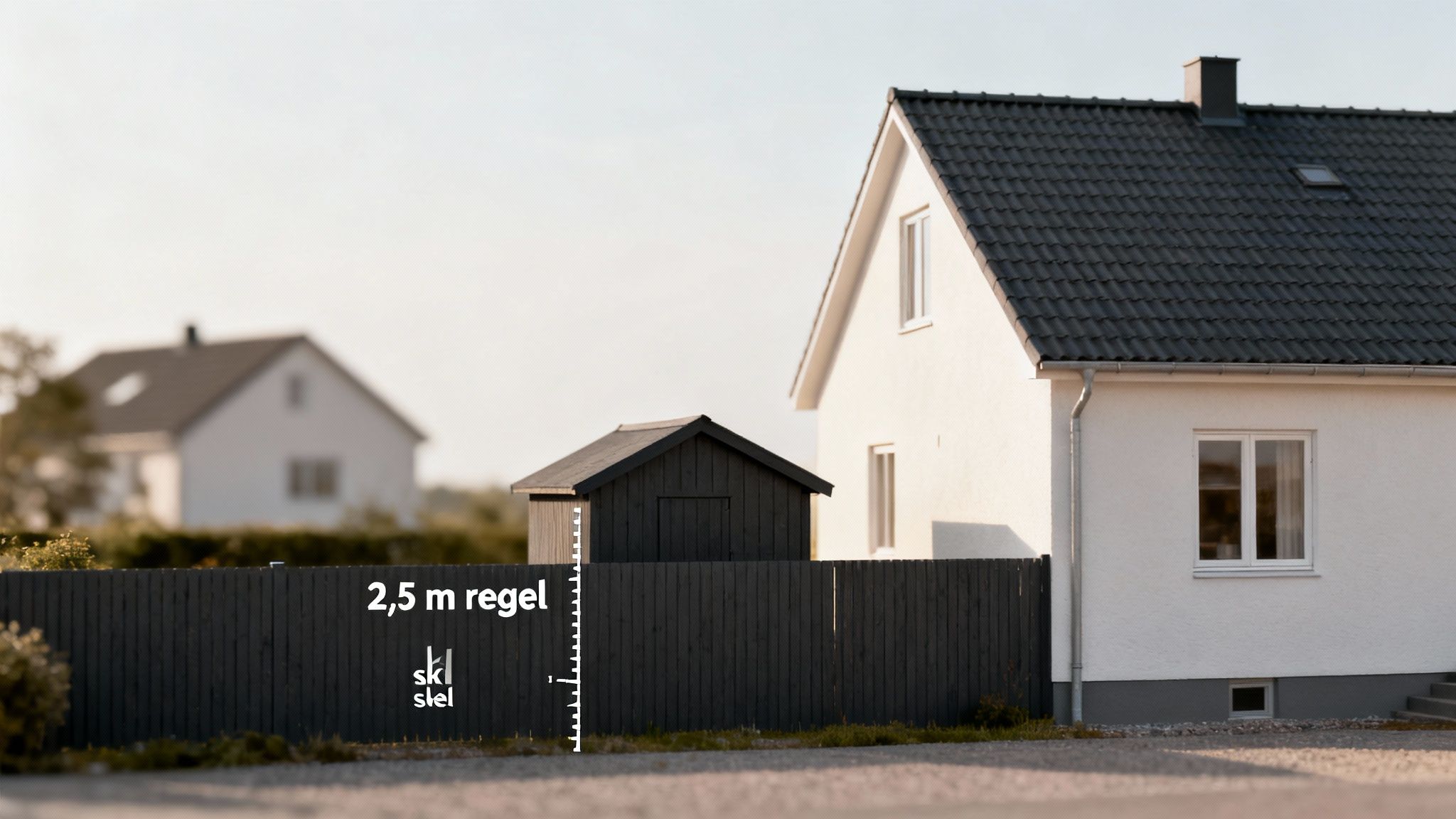 Hvor højt må man bygge i skel? Sådan finder du regler og afstandskrav ...