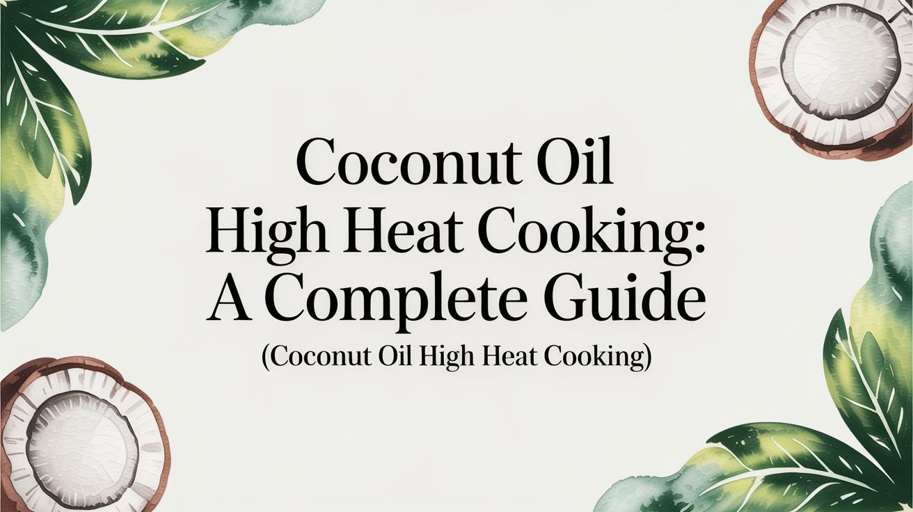 Can You Use Coconut Oil for High Heat Cooking? (Answered) | mise Blog