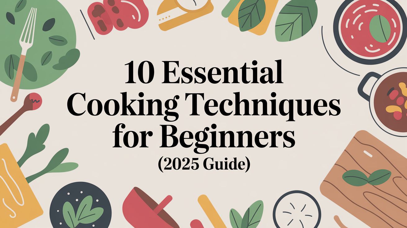 10 Essential Cooking Techniques for Beginners (2025 Guide) | mise Blog