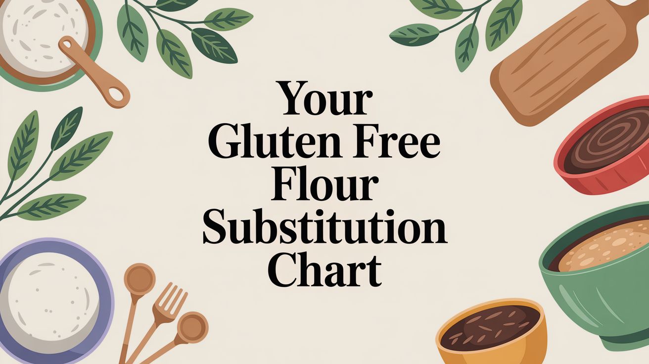 Your Gluten Free Flour Substitution Chart | mise Blog