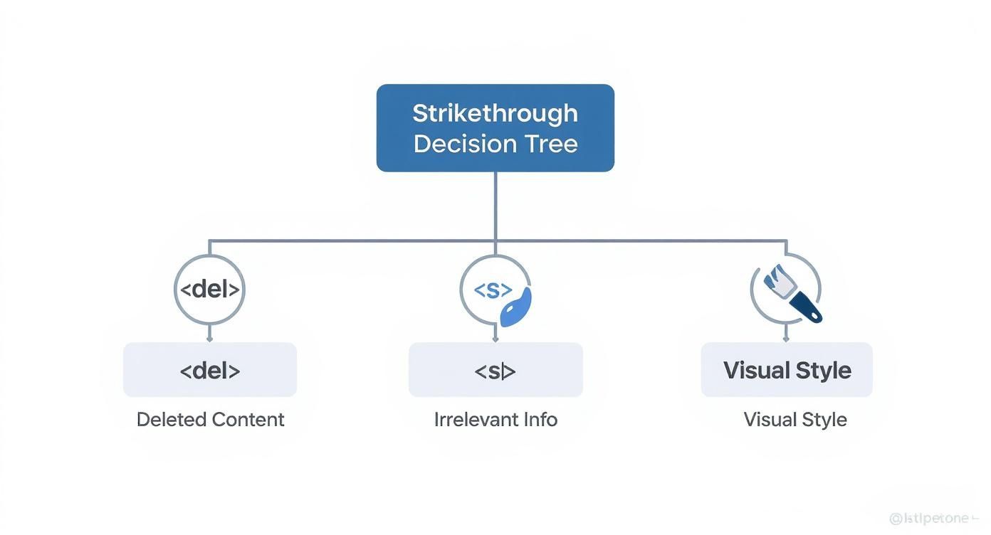 HTML Code for Strikethrough Text Explained