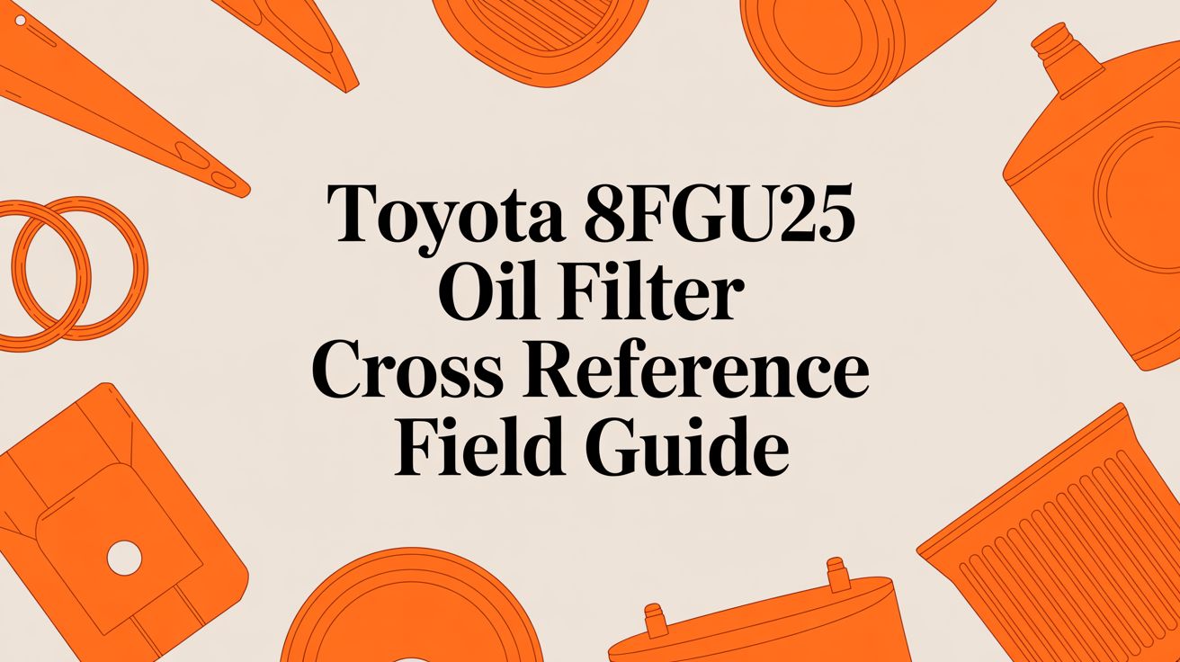 Toyota 8FGU25 Oil Filter Cross Reference Field Guide | Flat Earth Equipment