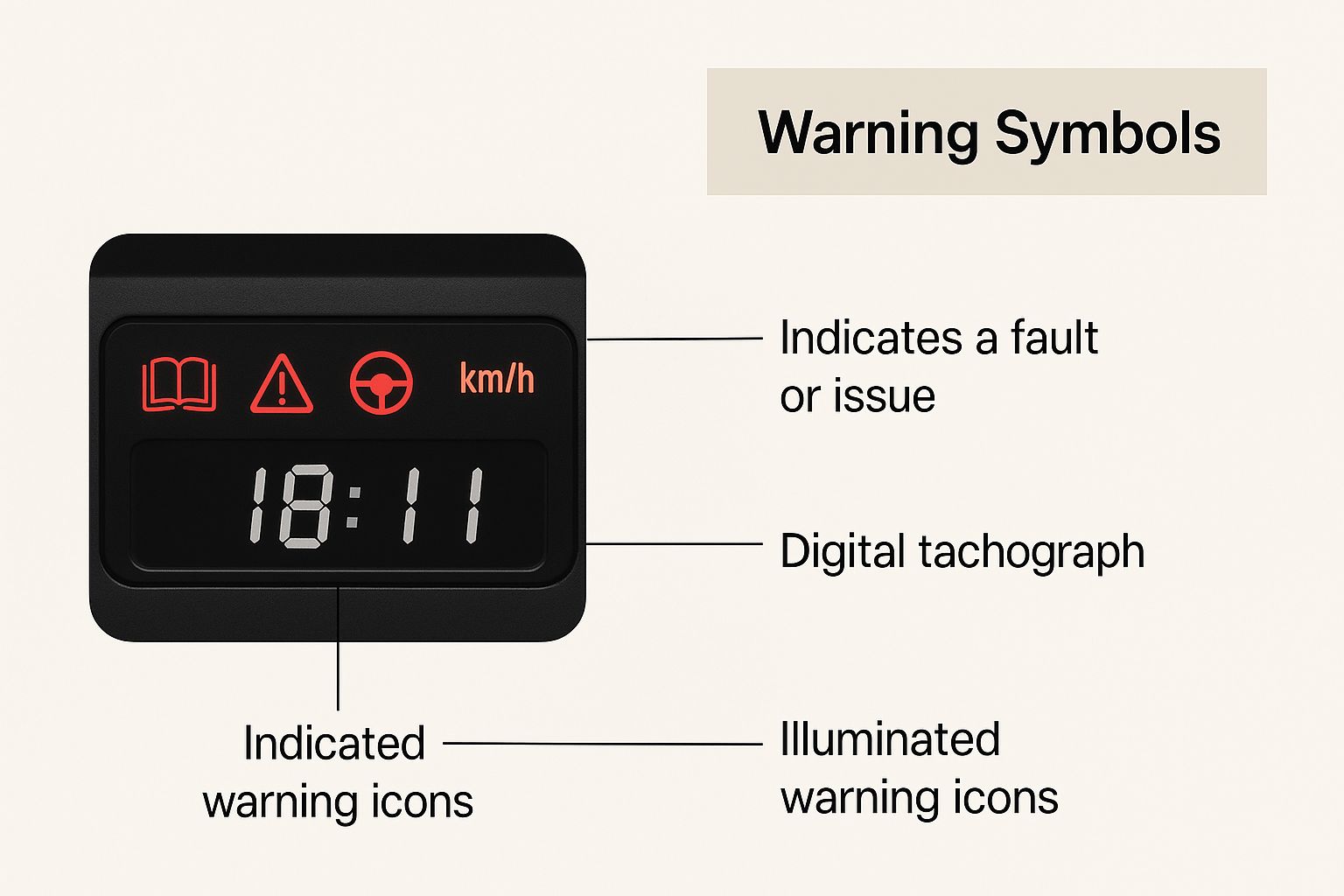 UK Tacho Symbols and Meanings The Ultimate Driver Guide - Pocket Box ...
