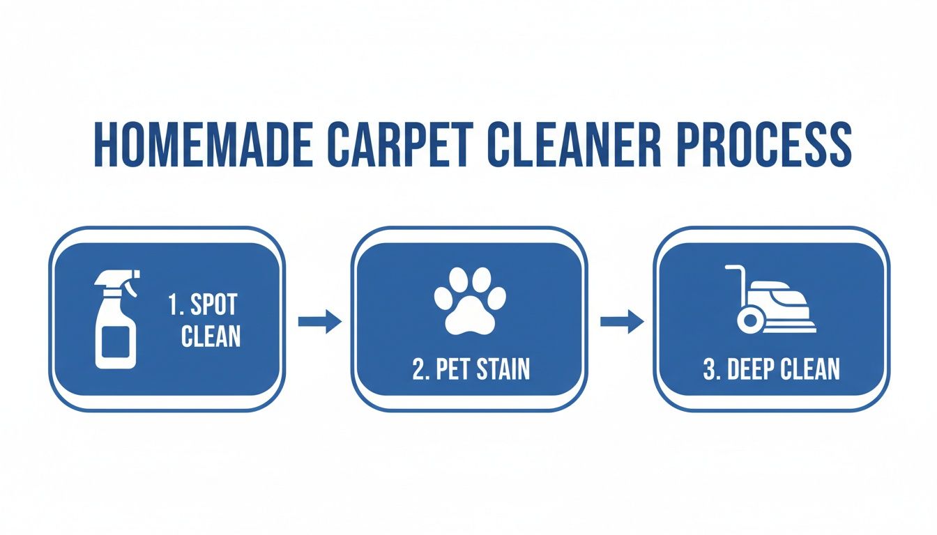 Discover the homemade carpet cleaner recipe for tough stains