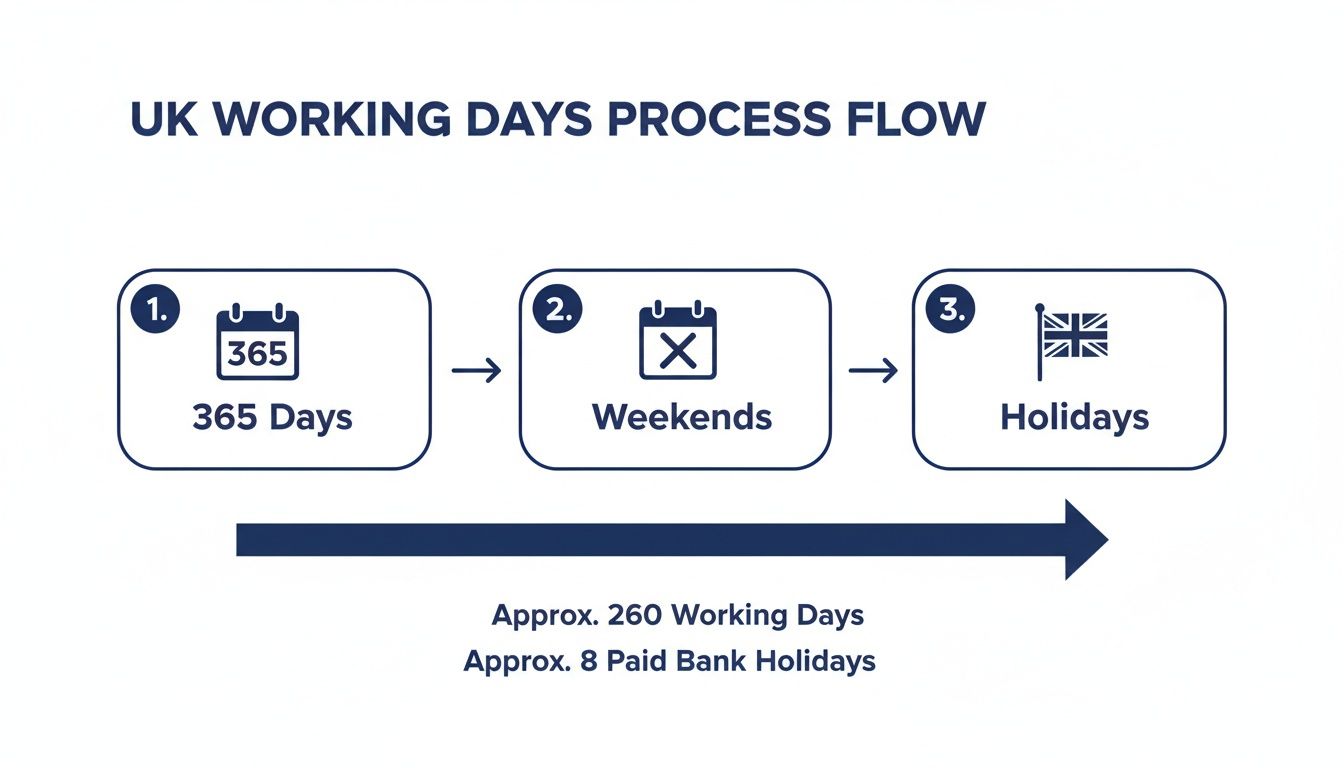 UK Work Year Breakdown | How Many Working Days & Holidays in 2025