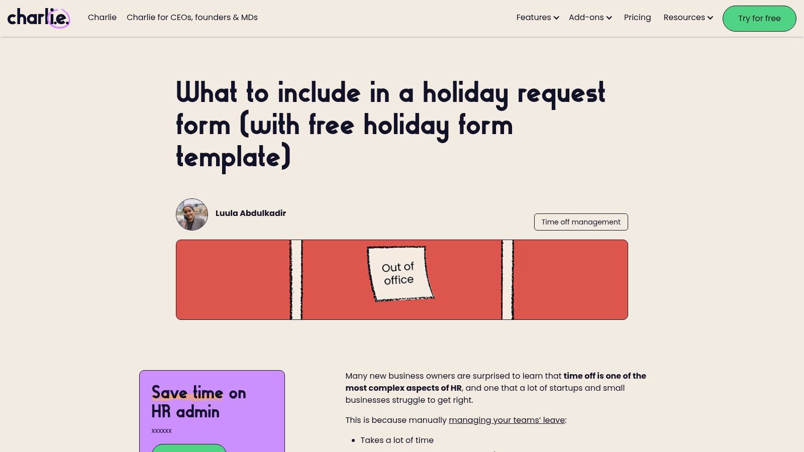 12 Holiday request forms template You Should Know – Leave Tracker App
