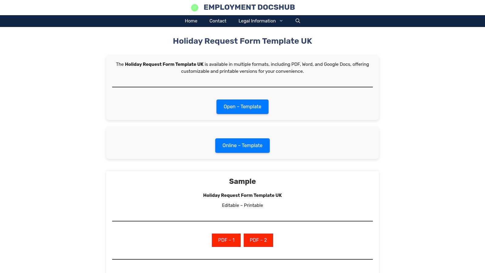 12 Holiday request forms template You Should Know – Leave Tracker App