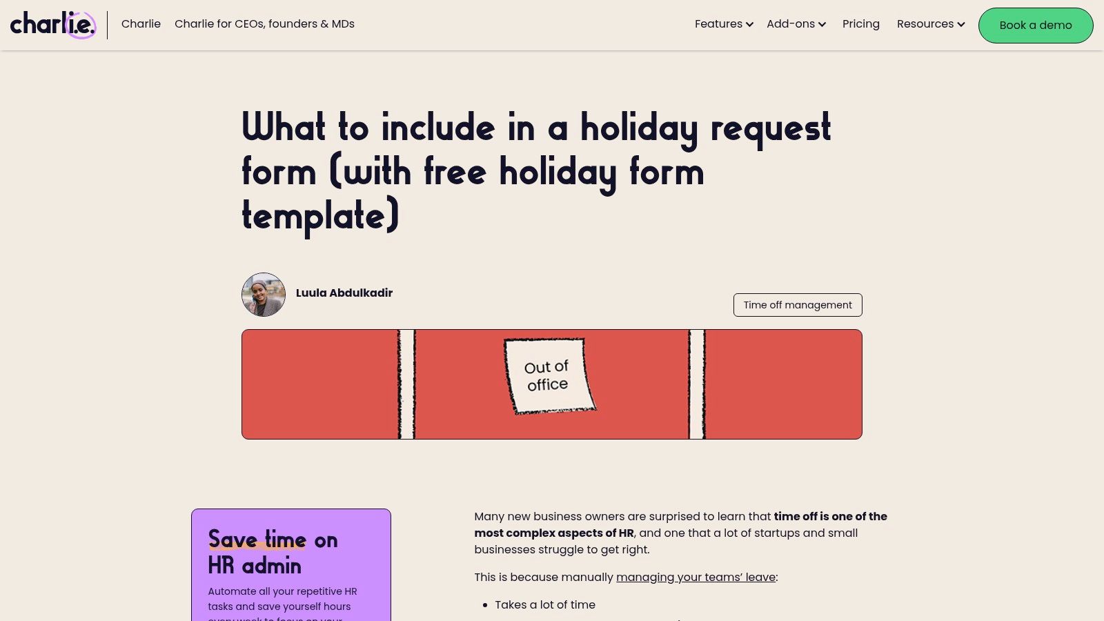 12 Best Holiday Request Form Templates for 2025 – Leave Tracker App