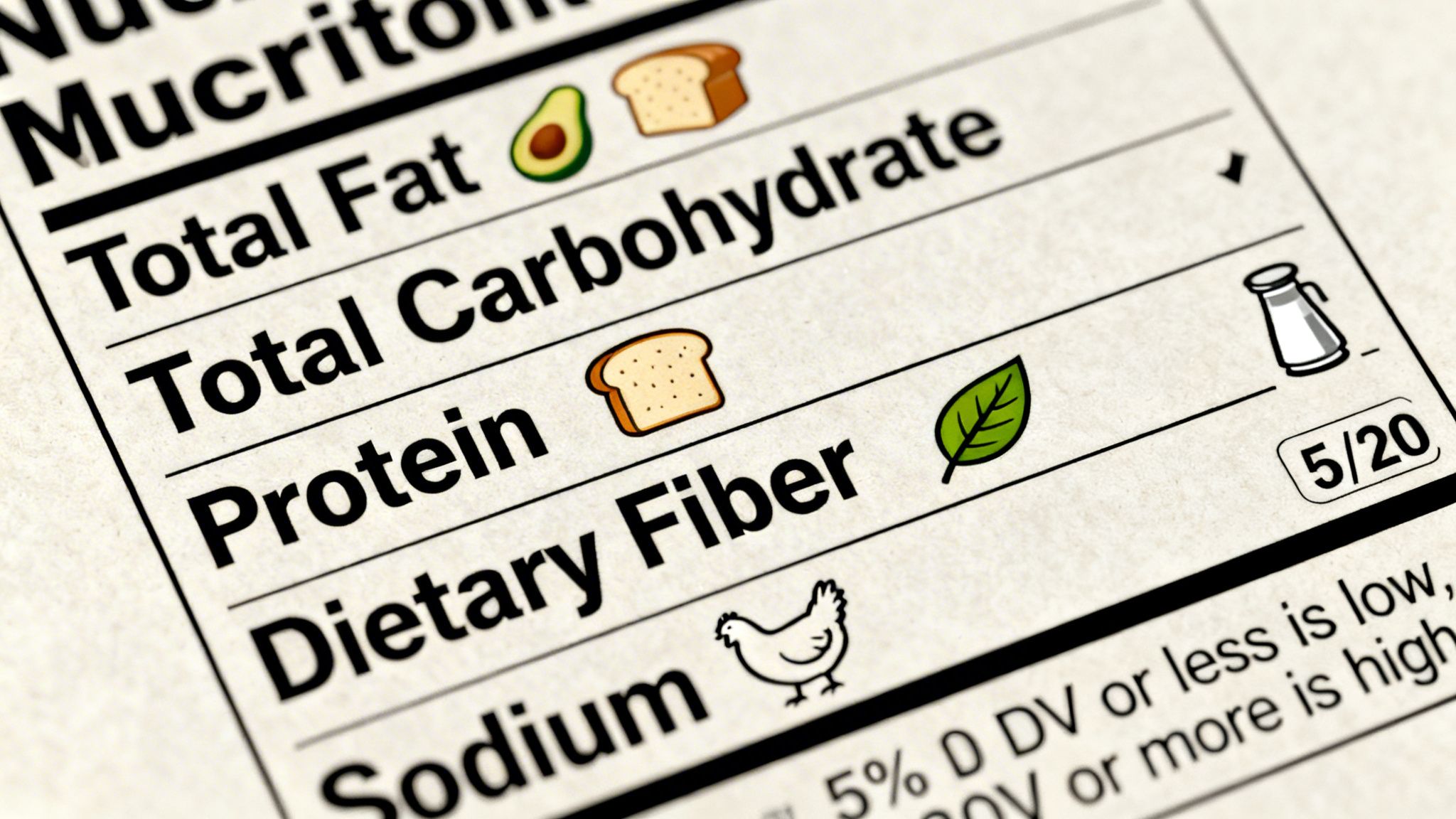 Mastering how to read nutrition labels