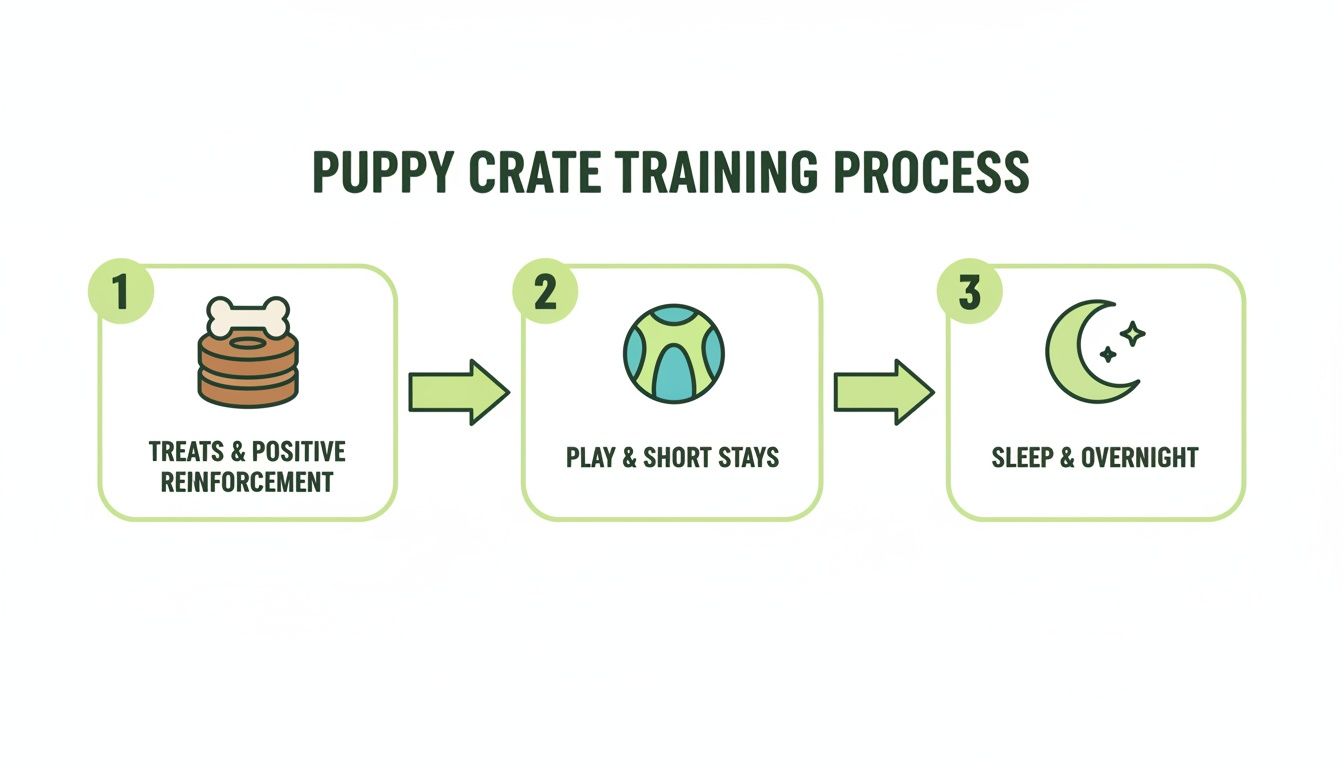 A Step-by-Step Guide to Crate Train Your Puppy – Pet Magasin