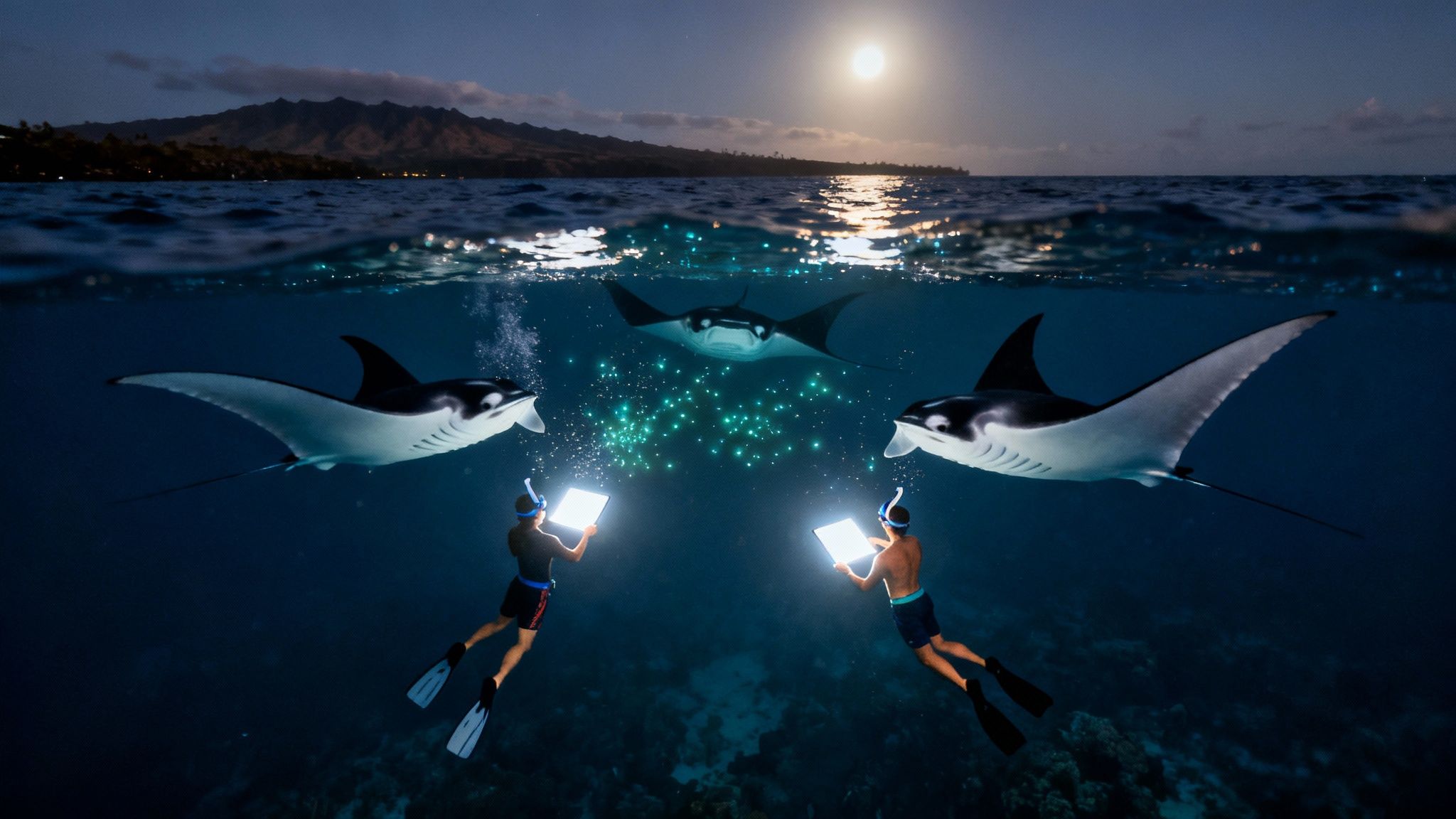 Manta Ray Snorkel Kona An Unforgettable Night Swim With Gentle Giants