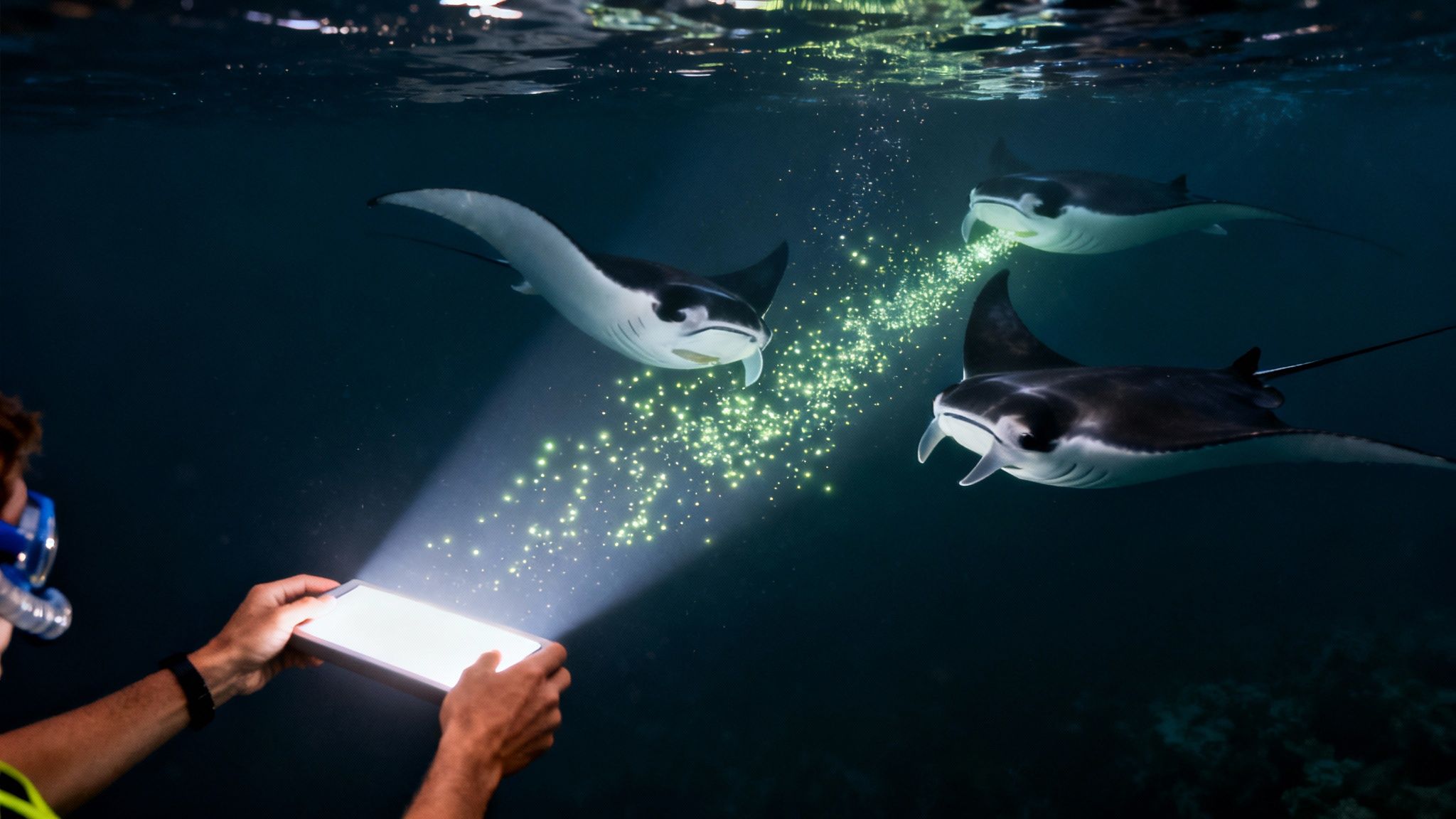 Manta Ray Night Snorkel Kona: Kona’s Night Swim – Manta Ray Night ...