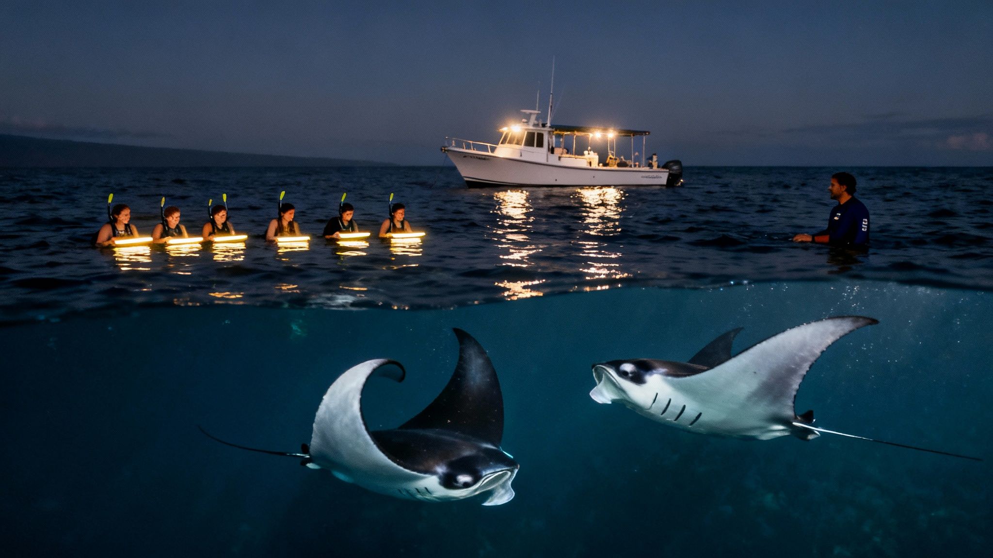 Your Ultimate Guide To Kona Manta Ray Snorkel Tours | Kona Snorkel Trips