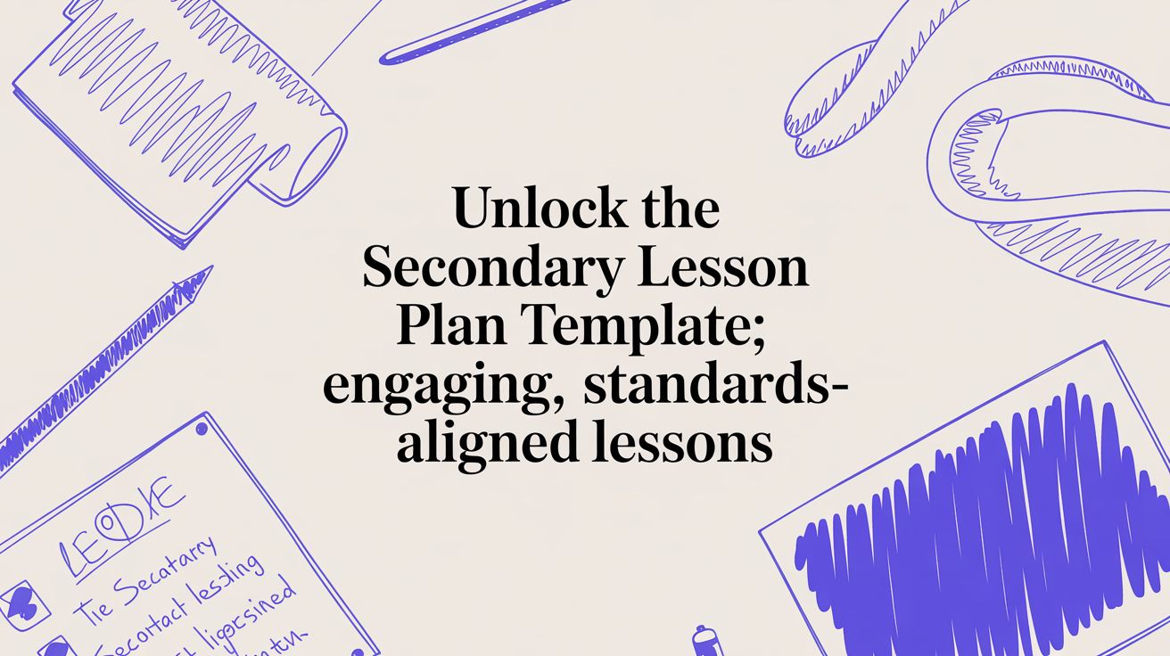 Unlock the secondary lesson plan template: Engaging, standards-aligned ...