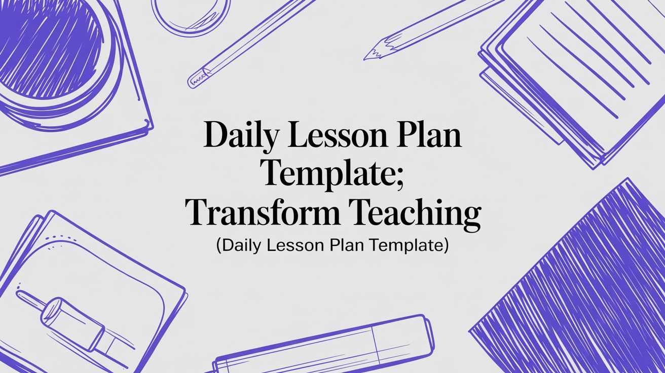 Daily Lesson Plan Template: Transform Teaching