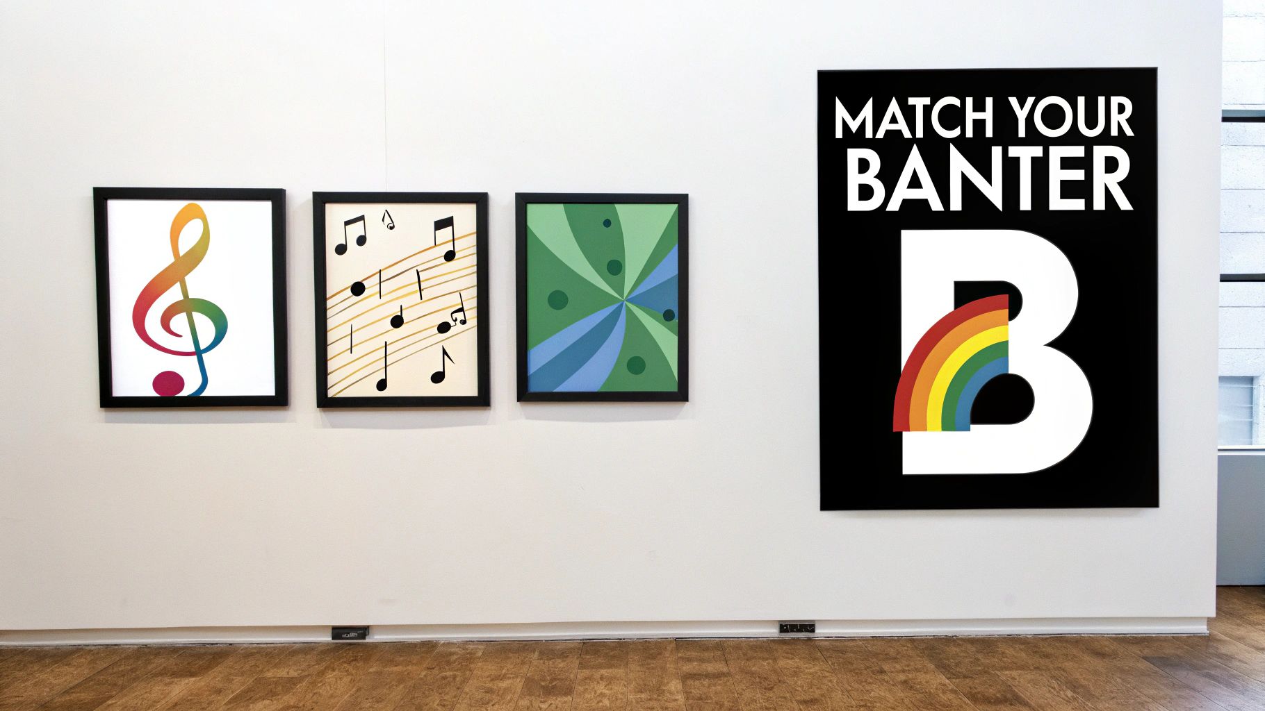 Banish Boring Walls With Funny Art Prints – Striped Circle