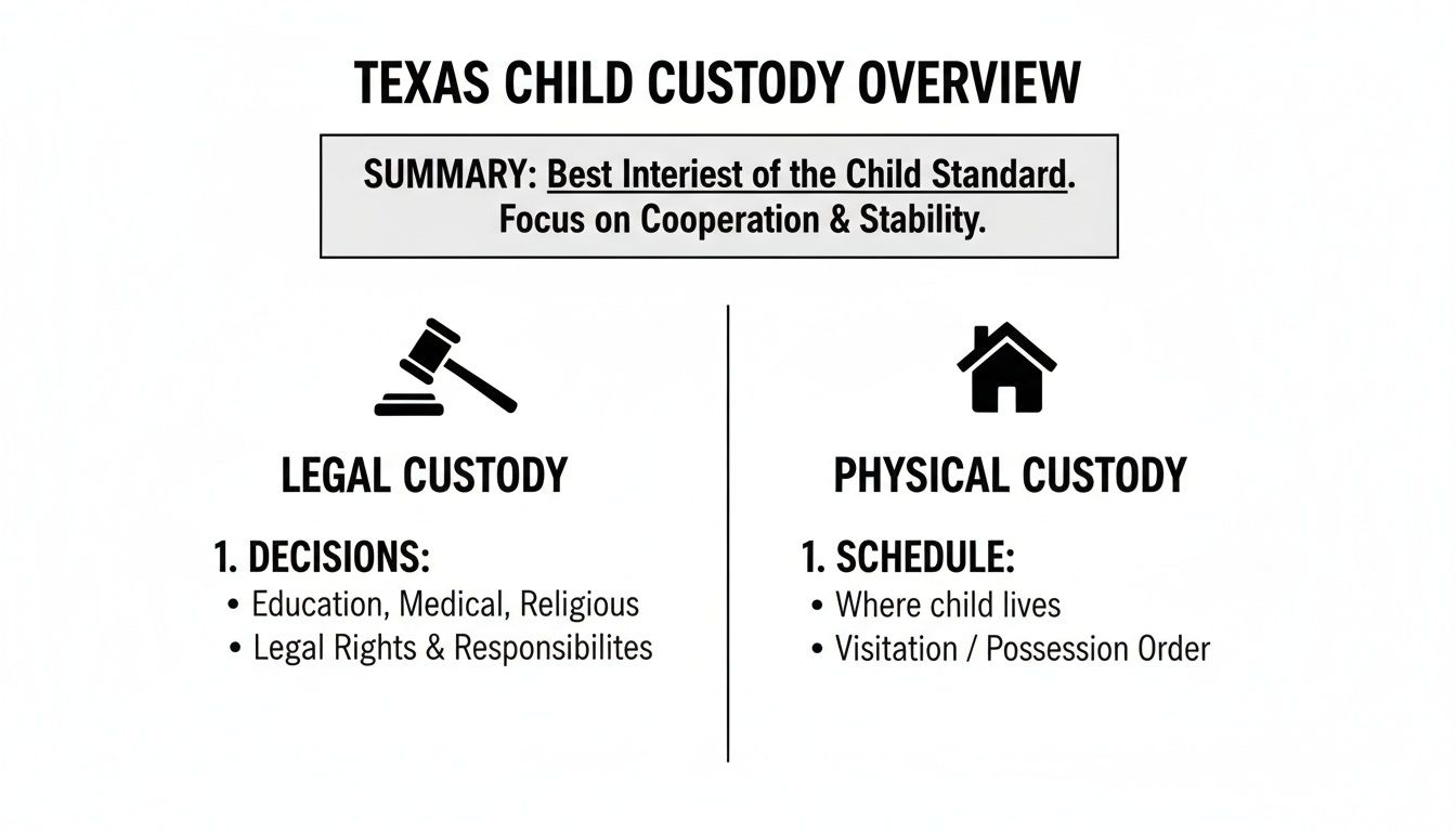 What Is the Difference Between Legal and Physical Custody in Texas?