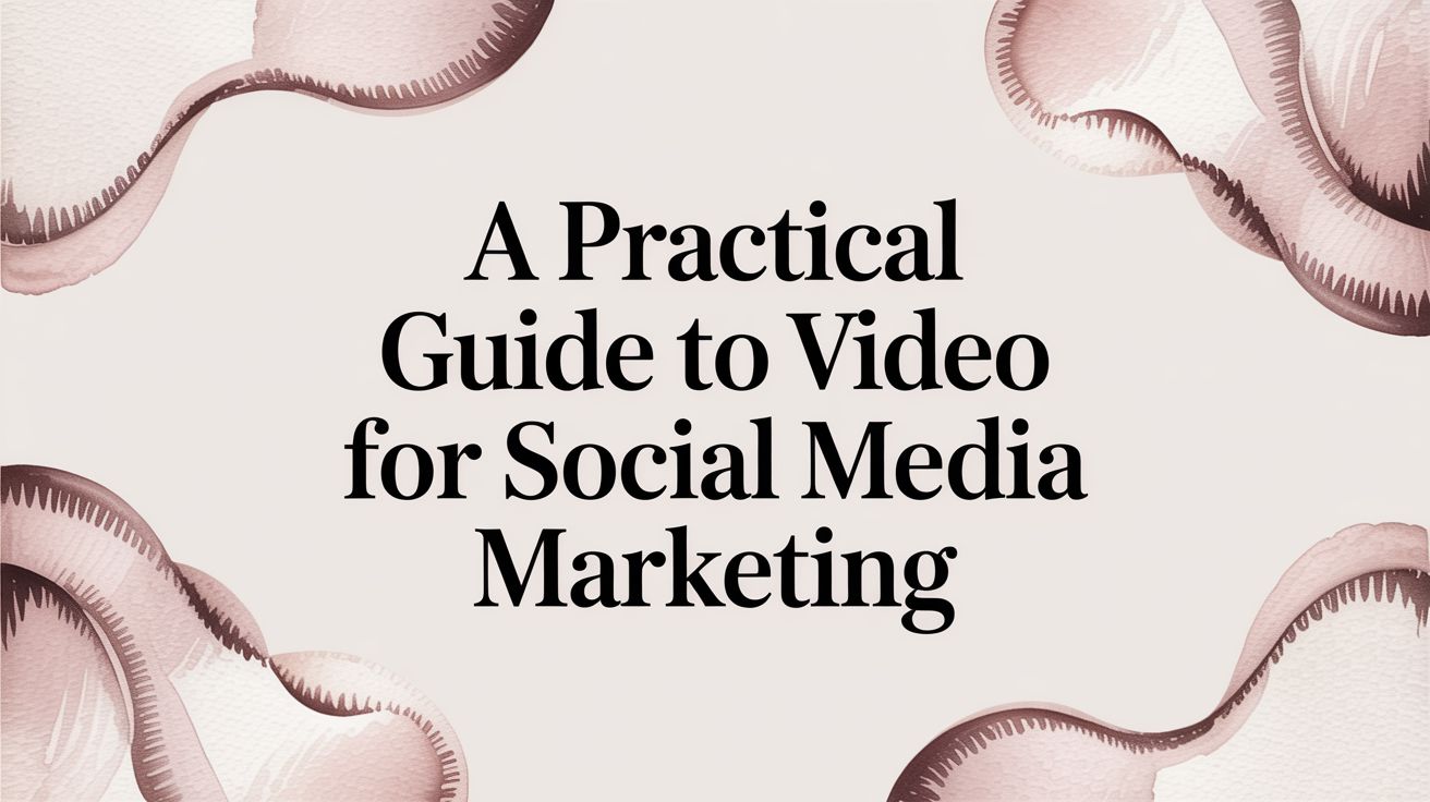 A Practical Guide to Video for Social Media Marketing