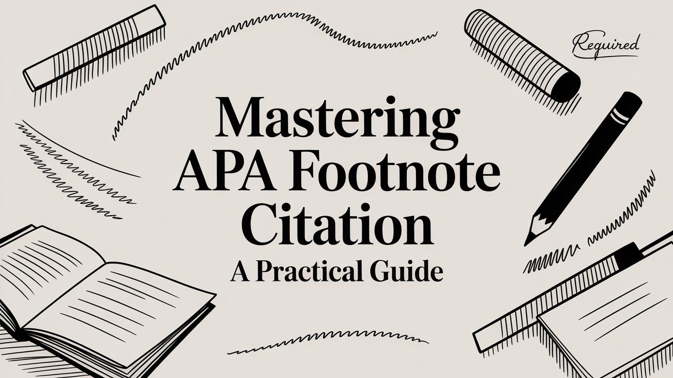 Mastering APA Footnote Citation A Practical Guide