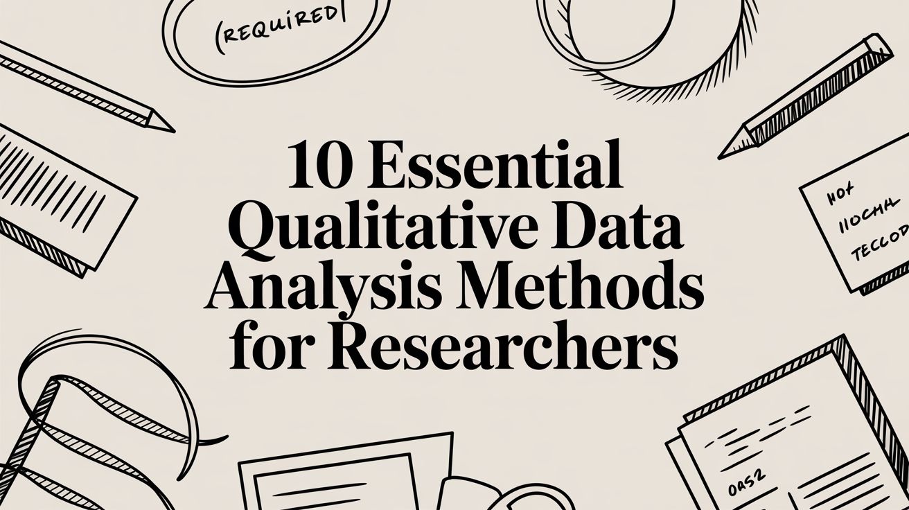 10 Essential Qualitative Data Analysis Methods for Researchers ...
