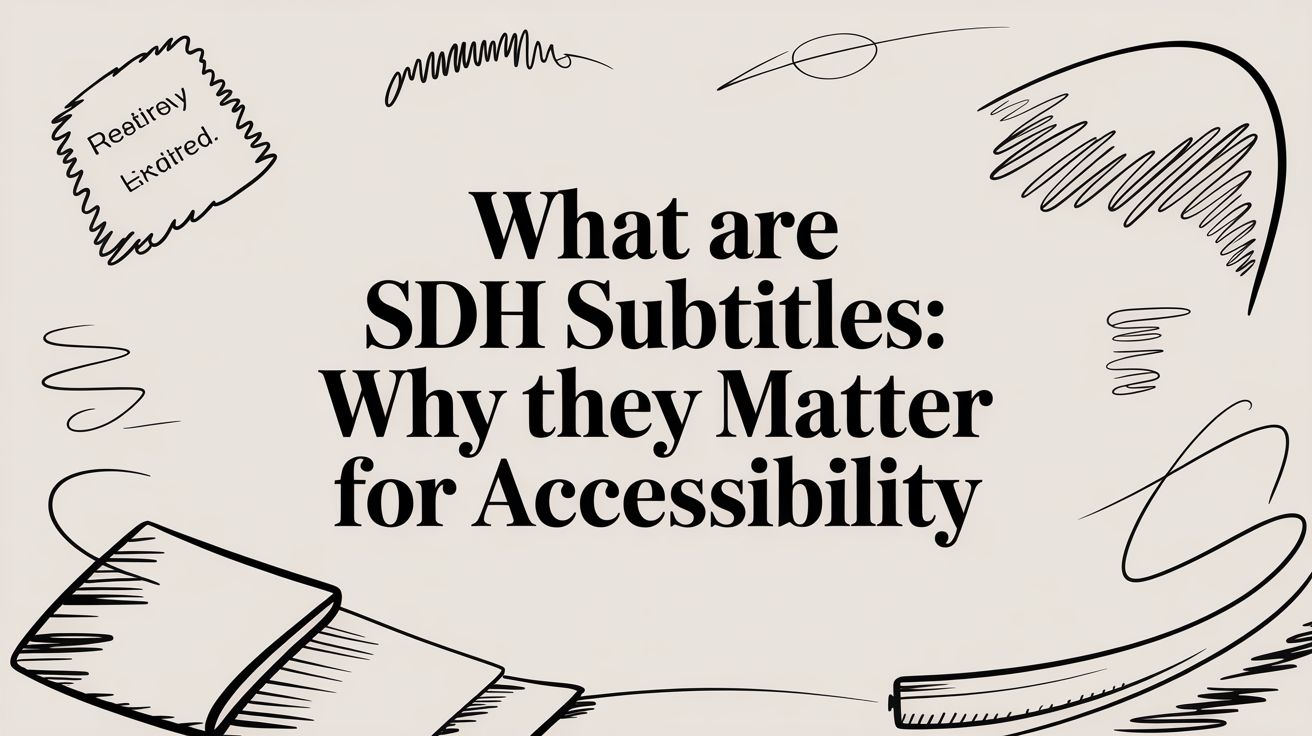 ¿Qué son los subtítulos SDH? Por qué son importantes para la ...