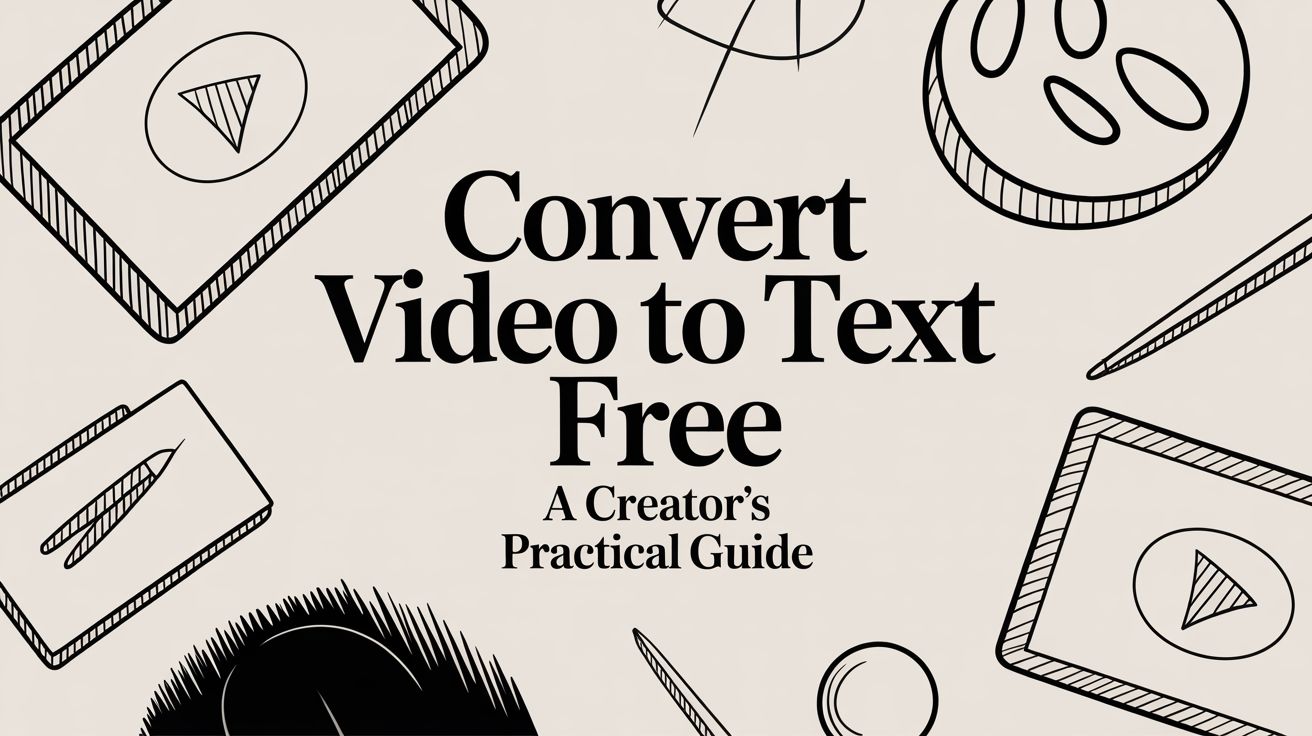 Convierte Video a Texto Gratis: Guía Práctica para Creadores | MeowTXT Blog