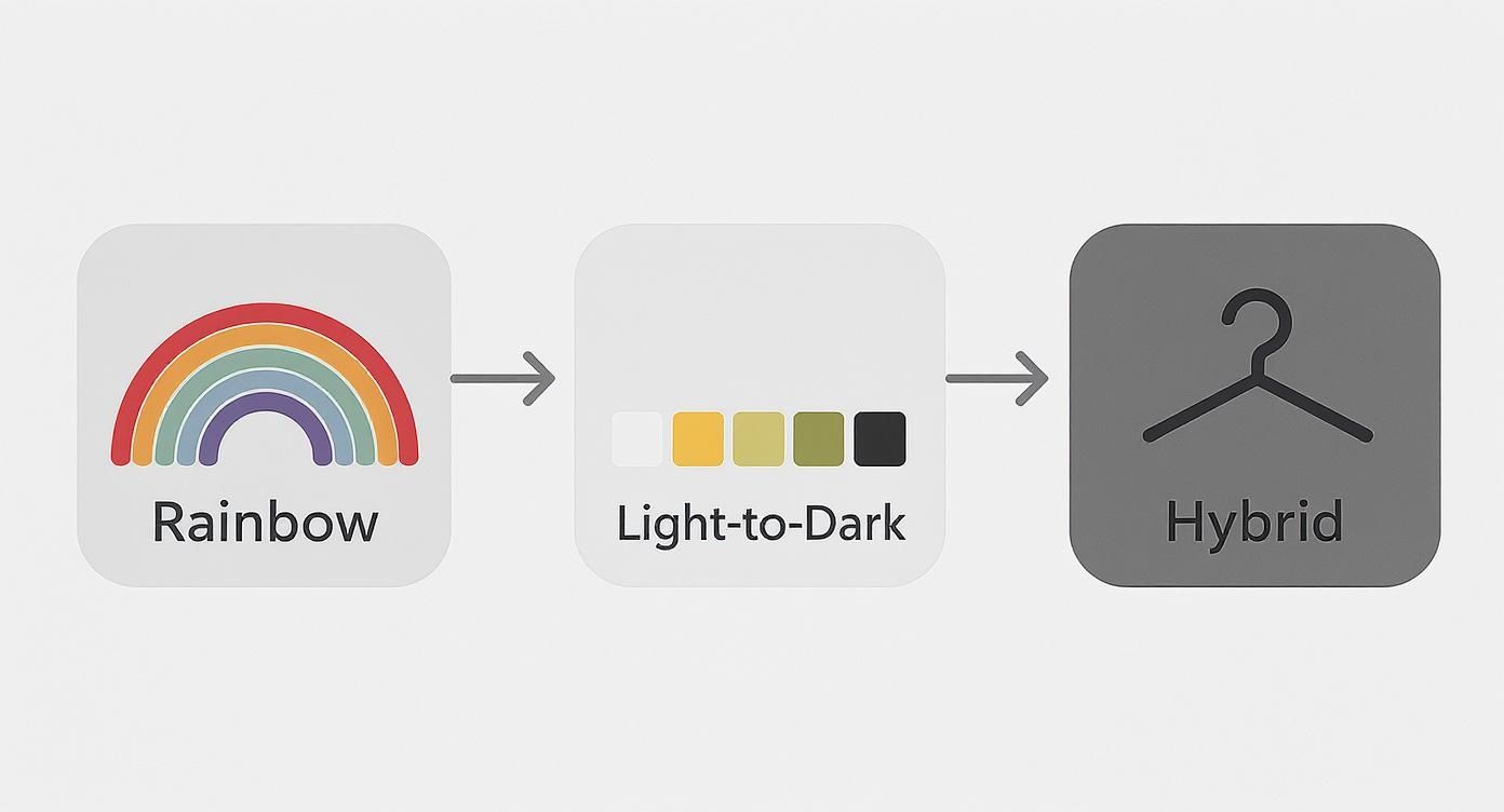 How to Arrange Clothes by Color and Love Your Closet – MORALVE