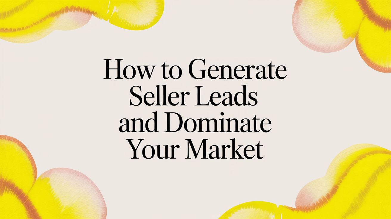 How to Generate Seller Leads and Dominate Your Market